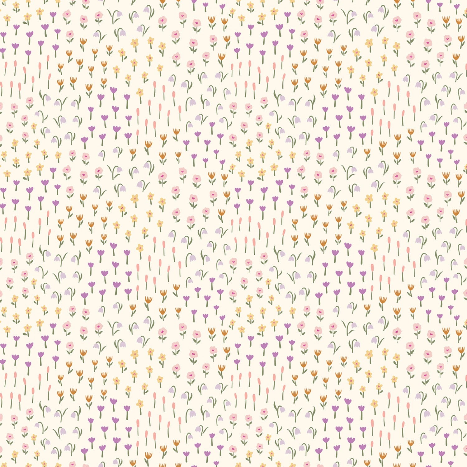Let It Bloom - Meadow Cream – Stacked Fabric Company